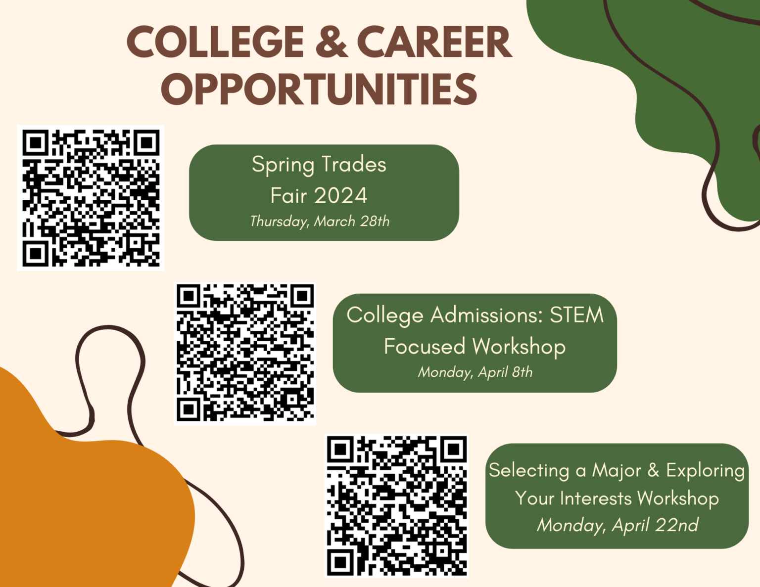 College and Career Workshops and Opportunities | Da Vinci Science